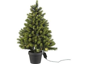 4003529807484 - Tannenbaum im Topf mit LEDs mit 100 Lichtern 230 V Höhe 90 cm kaiserkraft