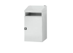 4040376899057 - Industrie-Stehpult mit offenem Fach über dem Schrank Breite 650 mm lichtgrau RAU