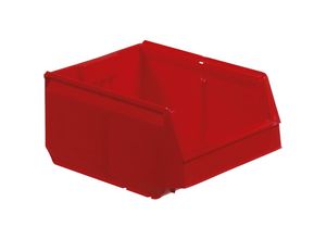 4250686298543 - Sichtlagerkasten aus Polypropylen LxBxH 300 x 230 x 150 mm VE 12 Stück rot kaiserkraft
