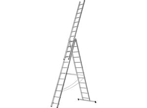 4019502358331 - HYMER Alu-Mehrzweckleiter Einsteigermodell 3 x 12 Sprossen max Arbeitshöhe 871 m