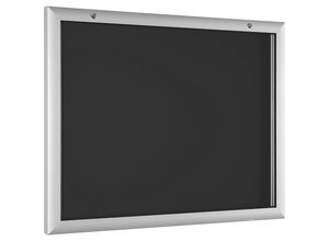 4260256790476 - Schaukasten für Innen- und Außenbereich Türöffnung um 180° nach unten für DIN A1 Rückwand anthrazitgrau RAL 7016 kaiserkraft