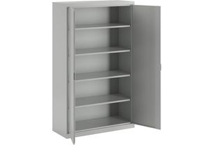 4061753275417 - eurokraft pro Flügeltürenschrank 4 Fachböden Breite 1200 mm lichtgrau