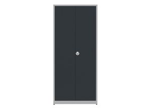 4250633343289 - mauser Universalschrank extrahoch HxBxT 2200 x 950 x 500 mm weißaluminium   anthrazitgrau