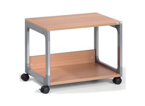 4005546301839 - Multifunktionswagen System Trolley Metallic-Silber Buche (B x H x T) 600 x 477 x 432 mm 3710124 1 St