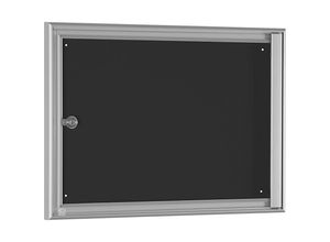 4260256790681 - Schaukasten für den Innenbereich Außentiefe 27 mm für DIN A3 Rückwand grau kaiserkraft
