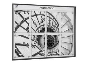 4260256793101 - Schaukasten METALLIC Querformat für 8 x DIN A4 kaiserkraft