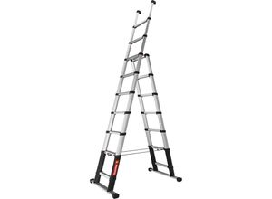 7394483001603 - Teleskop-Mehrzweckleiter COMBI LINE 80 mm Stufentiefe 9 Stufen max Arbeitshöhe 38 m Telesteps
