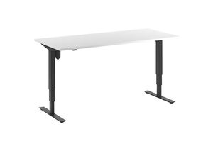 4061753266170 - Schreibtisch Atlanta elektrisch höhenverstellbar gerade BxT 1800 x 800 mm weiß schwarz kaiserkraft