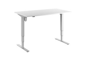 4061753258625 - Schreibtisch Atlanta elektrisch höhenverstellbar gerade BxT 1400 x 800 mm weiß weiß kaiserkraft