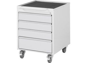4040376903778 - Rollcontainer HxBxT 765 x 580 x 650 mm 4 Schubladen lichtgrau RAU