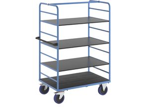 4054666026900 - eurokraft pro Etagenwagen mit 2 Seitenwänden Ladeflächen-LxB 1175 x 800 mm 4 Etagen