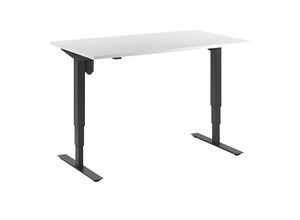 4061753258601 - Schreibtisch Atlanta elektrisch höhenverstellbar gerade BxT 1400 x 800 mm weiß schwarz kaiserkraft