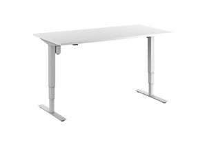 4061753258809 - Schreibtisch Atlanta elektrisch höhenverstellbar gerade BxT 1600 x 800 mm weiß weiß kaiserkraft