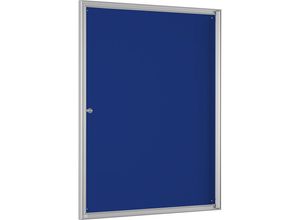 4260256790780 - Schaar - Schaukasten BxTxH 760x27x985 mm din A1 hoch Aluprofile ESG-Glas Rückwand blau inkl 10 Magnete + 1 Einstecktasche