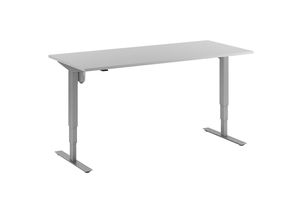 4061753266200 - Schreibtisch Atlanta elektrisch höhenverstellbar gerade BxT 1800 x 800 mm lichtgrau silber kaiserkraft