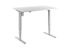 4061753258441 - Schreibtisch Atlanta elektrisch höhenverstellbar gerade BxT 1200 x 800 mm weiß weiß kaiserkraft