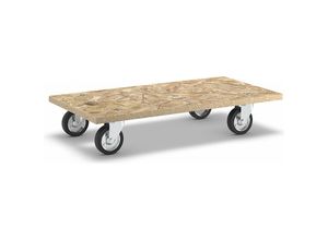 4001073380934 - Transportroller aus OSB-Platte VE 2 Stk rechteckig LxBxH 575 x 300 x 118 mm Wagner