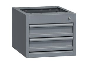 7333008003821 - Schubladenblock für höhenverstellbaren Arbeitstisch Schubladenhöhen 2 x 100 mm Korpushöhe 325 mm kaiserkraft