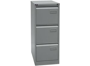 5020073779479 - BISLEY LIGHT Hängeregistraturschrank silber 3 Schubladen 413 x 622 x 1016 cm