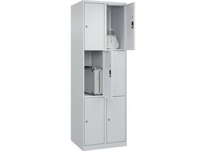 4067521350393 - Schließfachschrank Classic Plus lichtgrau 080000-203 S10008 9 Schließfächer 600 x 500 x 1850 cm 4067521350393 C+P-Möbel