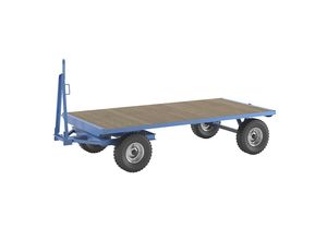 4061753277121 - eurokraft pro Schlepperanhänger Drehschemel-Lenkung Tragfähigkeit 5 t Ladefläche 3 x 15 m lichtblau