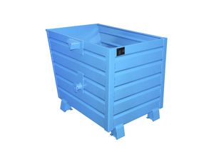 4052462007963 - eurokraft pro Kippbehälter stapelbar Volumen 07 m³ blau RAL 5010