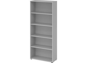 4032062000755 - Matrix Melaminharzbeschichtete Spanplatte Aktenschrank 4 Fachböden 800 x 330 x 1880 mm Grau