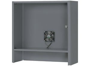 4040376422569 - Monitorgehäuse mit integriertem Aktivlüfter HxBxT 710 x 720 x 300 mm anthrazit-metallic RAU