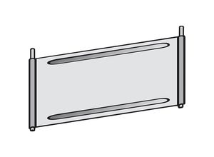 4250623753944 - Trennblech für Fächer-Regal verzinkt für Fachboden BxT 1000 x 300 mm hofe