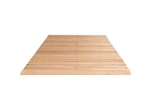 4260061890842 - Holzlaufrost buche hell Yoga pro lfd m mit Anschrägung an 3 Seiten Breite 1200 mm Miltex