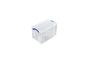 5060024802566 - Transportbox Really Useful Box Volumen 24 l L 460 x B 270 x H 290 mm stapelbar mit Deckel & Klappgriffen Recycling-PP transparent