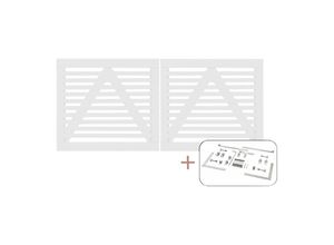 5703393741639 - Tokyo Doppeltor inkl Beschläge Holz BxH 2000 x 900 mm weiß kaiserkraft