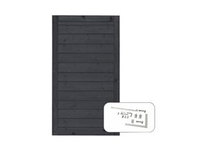 5703393712561 - PLUS Klink Einzeltür inkl Beschläge Holz BxH 1000 x 1630 mm schwarz kaiserkraft