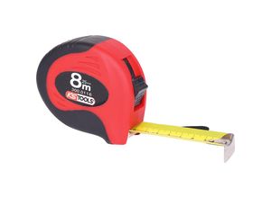 4042146258354 - Maßband mit Feststeller schwarz   rot Länge 8 m Bandbreite 25 mm KS Tools