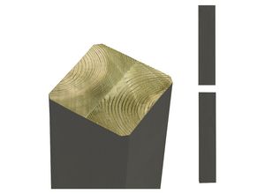 5703393747082 - Premium Leimholzpfosten 90 x 90 mm Höhe 1480 mm umbragrau kaiserkraft