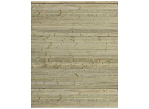 5703393712639 - PLUS Plank Profilzaun Holz BxH 1740 x 2030 mm natur kaiserkraft