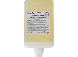 4049657005071 - CWS Classic Cream Seifencreme Eine gute Wahl für saubere und gesunde Hände 1 Karton = 12 x 500 ml - Flaschen mild