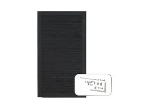 5703393712332 - PLUS Plank Einzeltür inkl Beschläge Holz BxH 1000 x 1630 mm schwarz kaiserkraft
