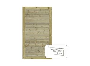 5703393712325 - PLUS Plank Einzeltür inkl Beschläge Holz BxH 1000 x 1630 mm natur kaiserkraft