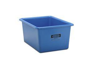 4052886109847 - Großbehälter aus GfK Inhalt 550 l LxBxH 1320 x 970 x 620 mm blau CEMO