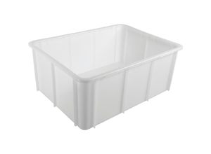 4004950700726 - Transportbox Euro-Norm Volumen 120 l bis 300 kg stapelbar geschlossene Wände ohne Deckel L 800 x B 600 x H 320 mm HDPE naturfarben
