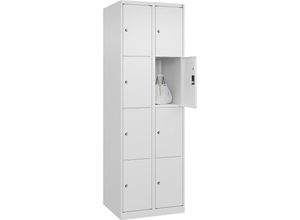 4067521350560 -  C+P Schließfachschrank Classic PLUS 2x4Fächer 1850x600x500mm wsws 4067521350560 C + P Möbelsysteme