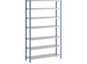 4061753093486 - eurokraft basic Großfach-Steckregal mit Stahlblechböden Tiefe 400 mm Grundregal HxB 2522 x 1550 mm