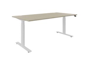 4260761572901 - Schreibtisch BOTTOM-UP elektrisch höhenverstellbar gerade BxT 1800 x 900 mm Ahorn weiß kaiserkraft