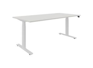4260761572987 - Schreibtisch BOTTOM-UP elektrisch höhenverstellbar gerade BxT 1800 x 900 mm weiß weiß kaiserkraft