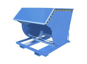 4052462019454 - eurokraft pro Kippbehälter schmale Ausführung Volumen 20 m³ Traglast 3000 kg blau RAL 5012