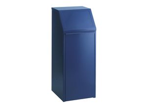 8713631018192 - Wertstoffsammler Stahlblech Volumen 70 l BxHxT 408 x 1007 x 405 mm blau kaiserkraft