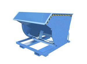 4052462019379 - eurokraft pro Kippbehälter schmale Ausführung Volumen 15 m³ Traglast 3000 kg blau RAL 5012