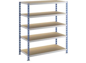 4061753093288 - eurokraft basic Großfach-Steckregal mit Spanplatten-Böden Tiefe 700 mm Grundregal HxB 1820 x 1550 mm