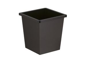 8713631001590 - Papierkorb aus Stahl kegelförmig Volumen 27 l BxHxT 343 x 343 x 361 mm schwarz kaiserkraft